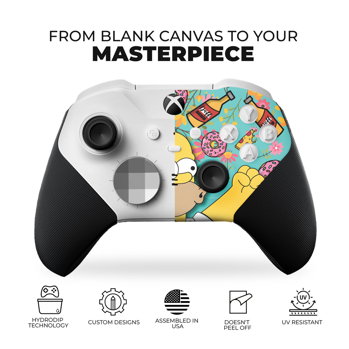 Simpson Xbox Elite Core Custom Controller – Rush Controller